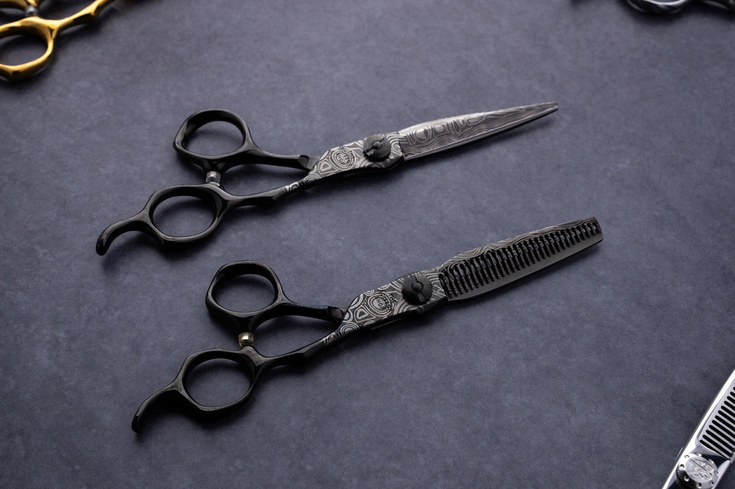 The Scissor Shop | Damascus & Japanese Steel Barber Scissors