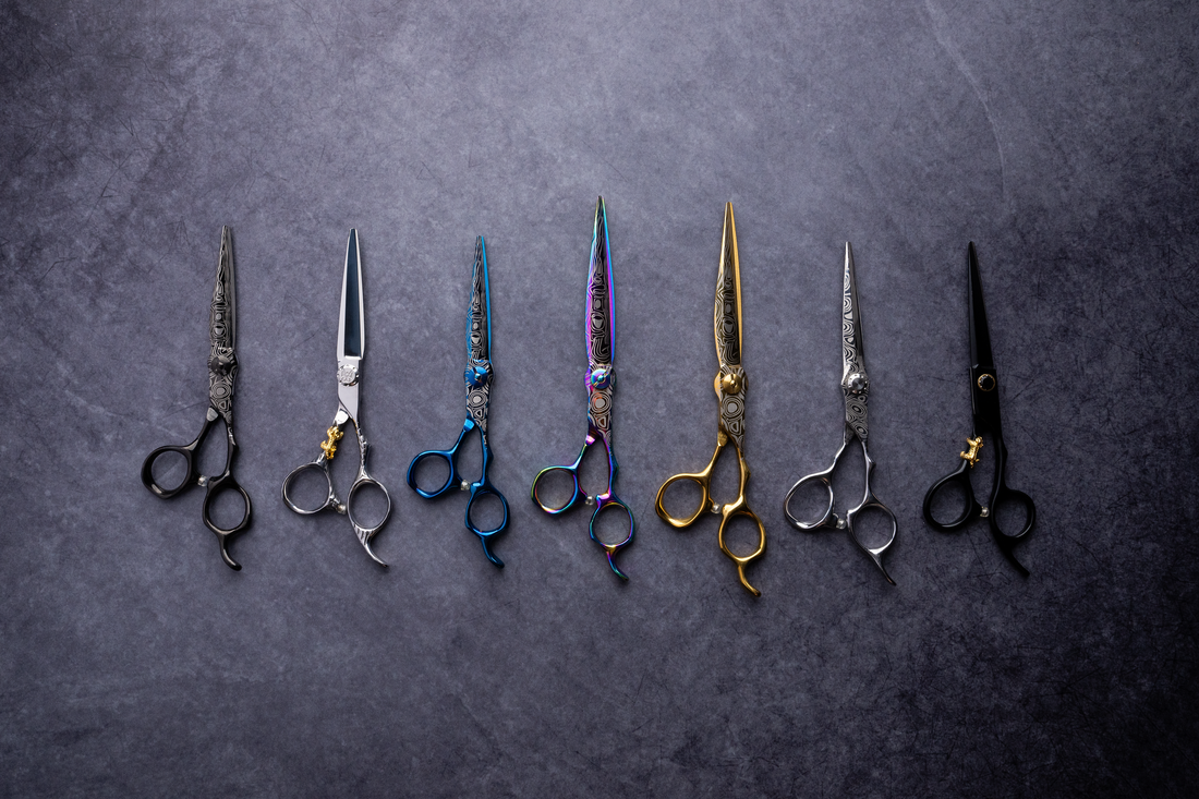 The Scissor Shop | Damascus & Japanese Steel Barber Scissors