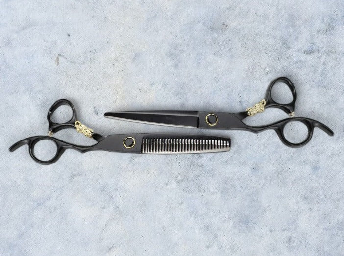 Kura Tora Series 6" Left Handed Japanese Steel Hairdressing Scissors ...