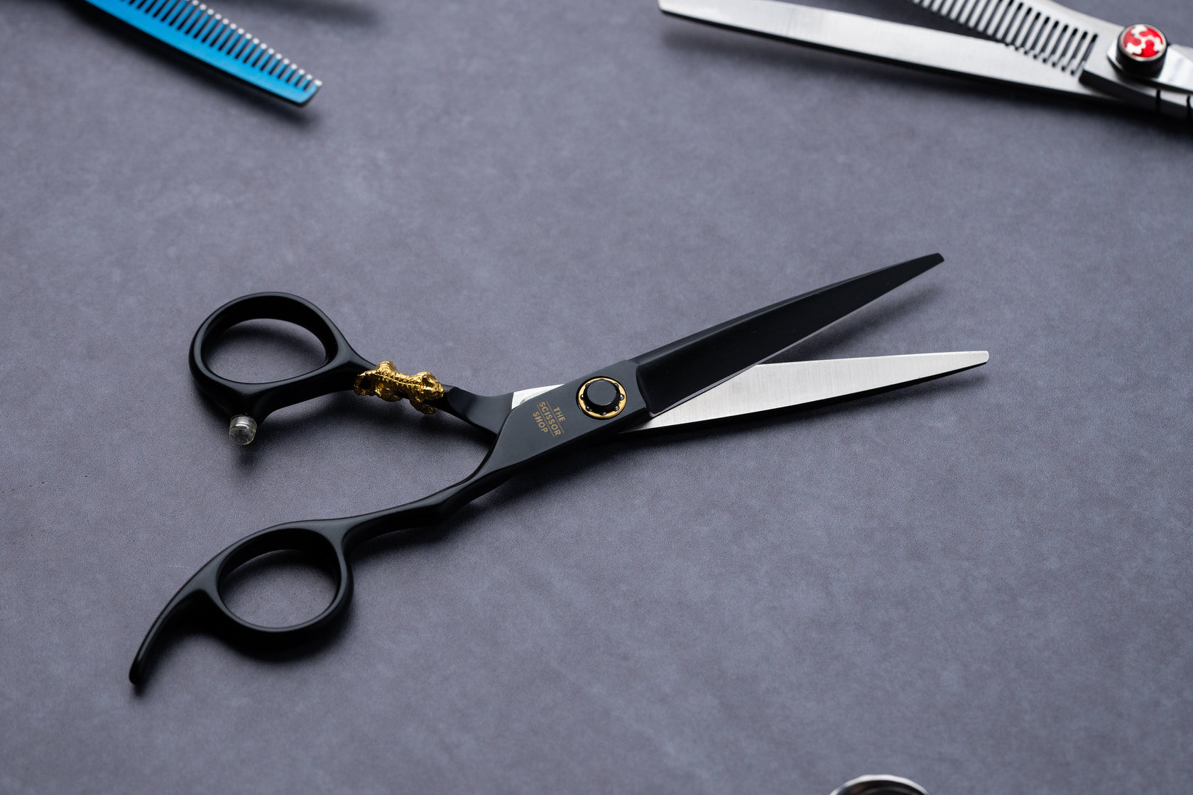 The Scissor Shop | Damascus & Japanese Steel Barber Scissors