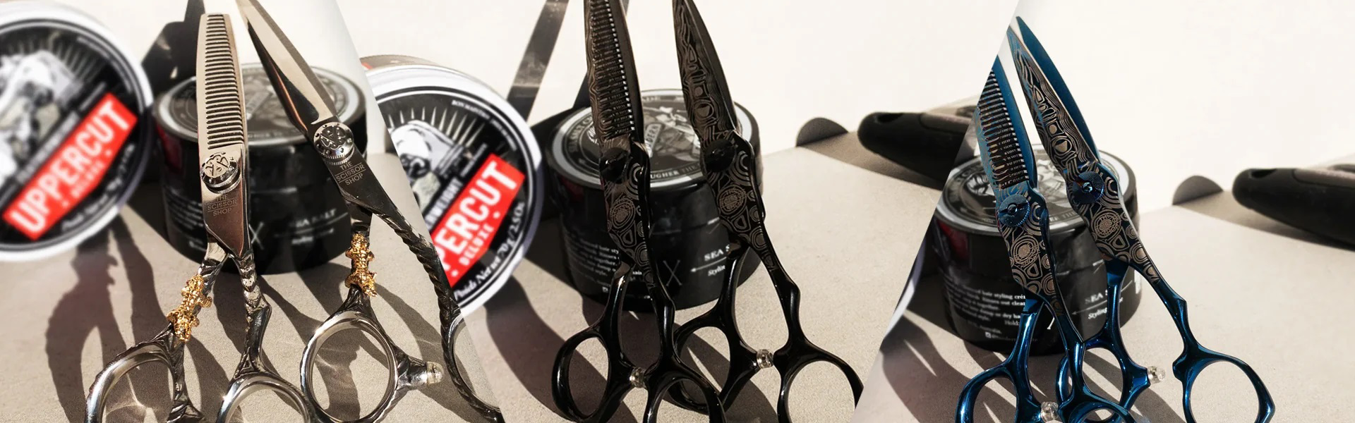 The Scissor Shop | Damascus & Japanese Steel Barber Scissors