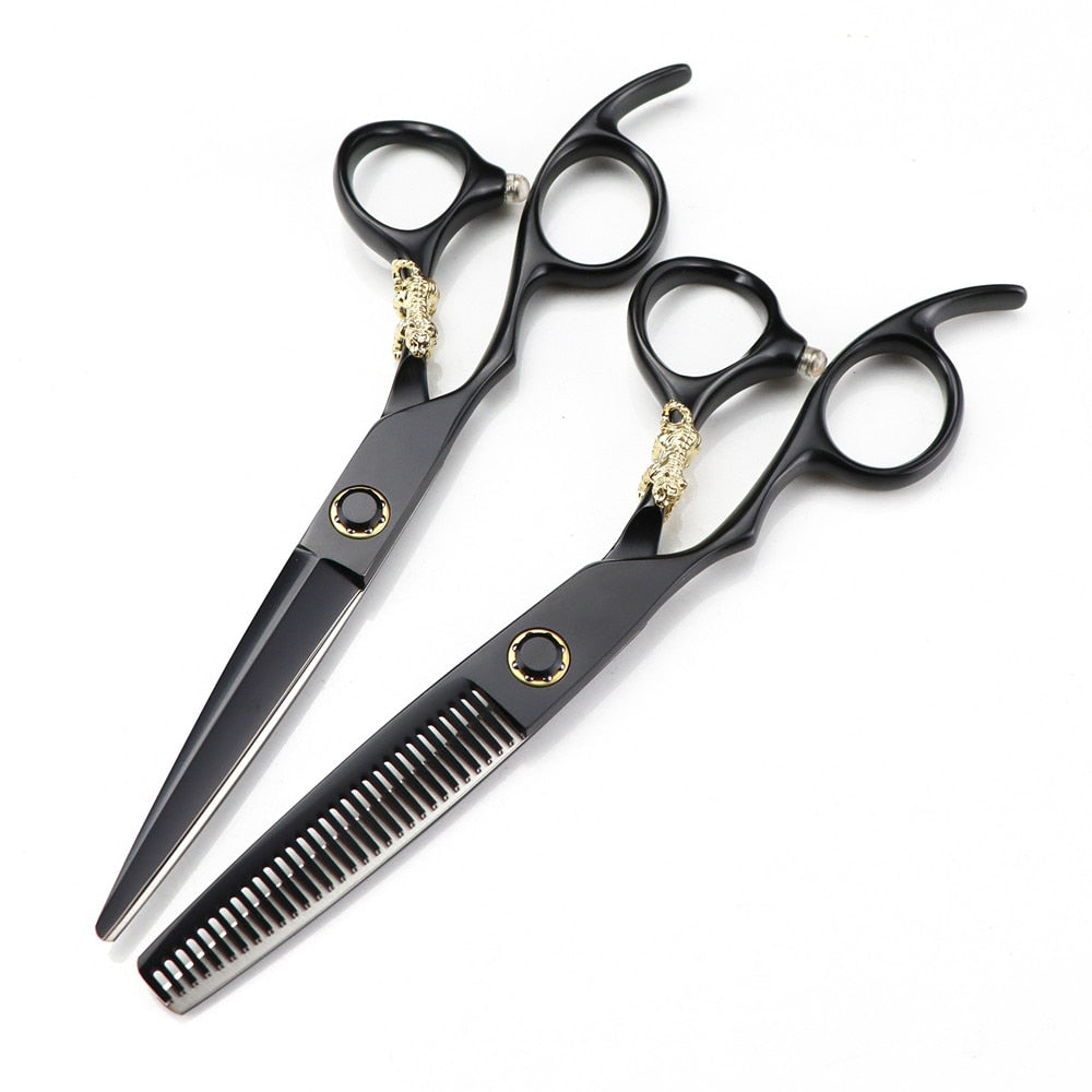 Kura Tora Series 6" Left Handed Japanese Steel Hairdressing Scissors ...