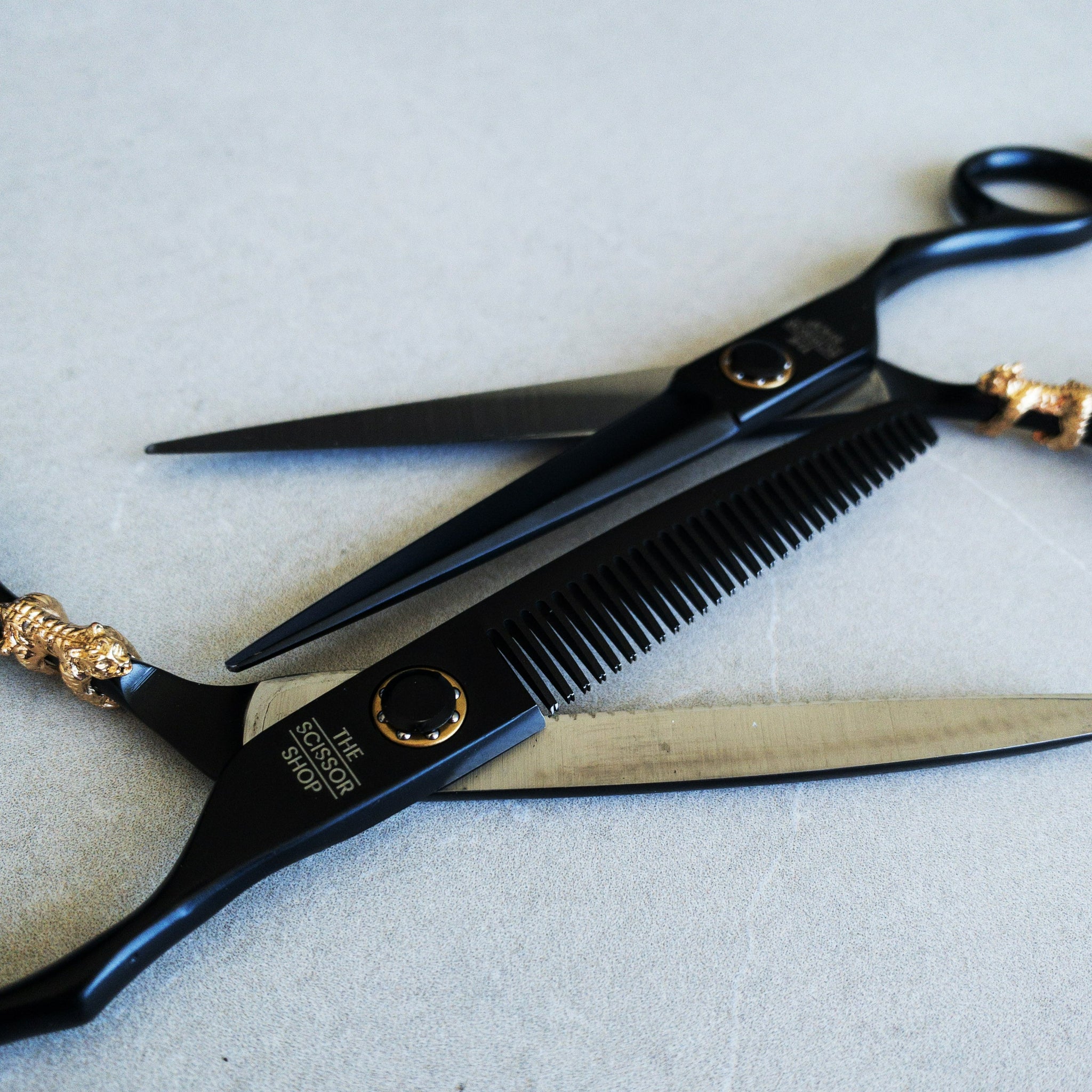 The Scissor Shop | Damascus & Japanese Steel Barber Scissors